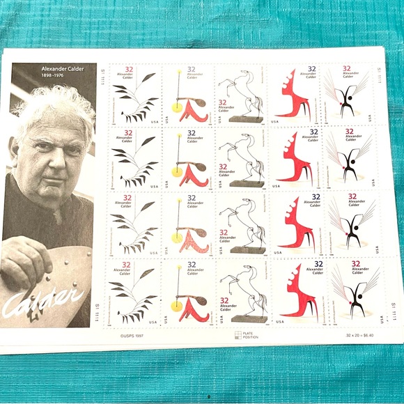 USPS | Office | 5 Items For 50 Save Sheet Of Alexander Calder Stamps ...